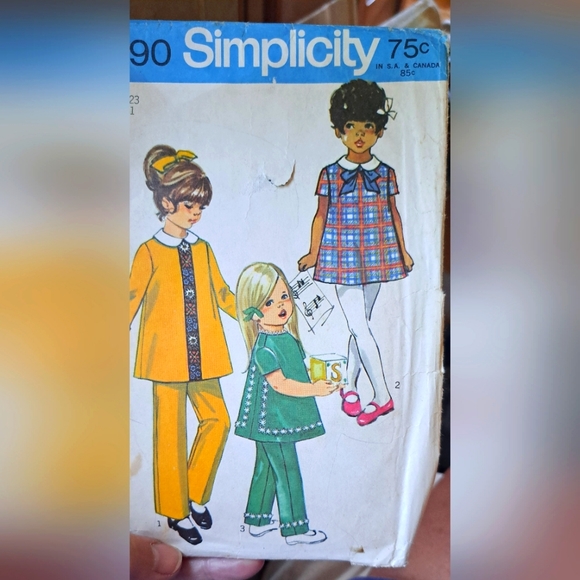 Simplicity | Other | Vintage Girls Simplicity Pattern 899 Size 4 Cut ...